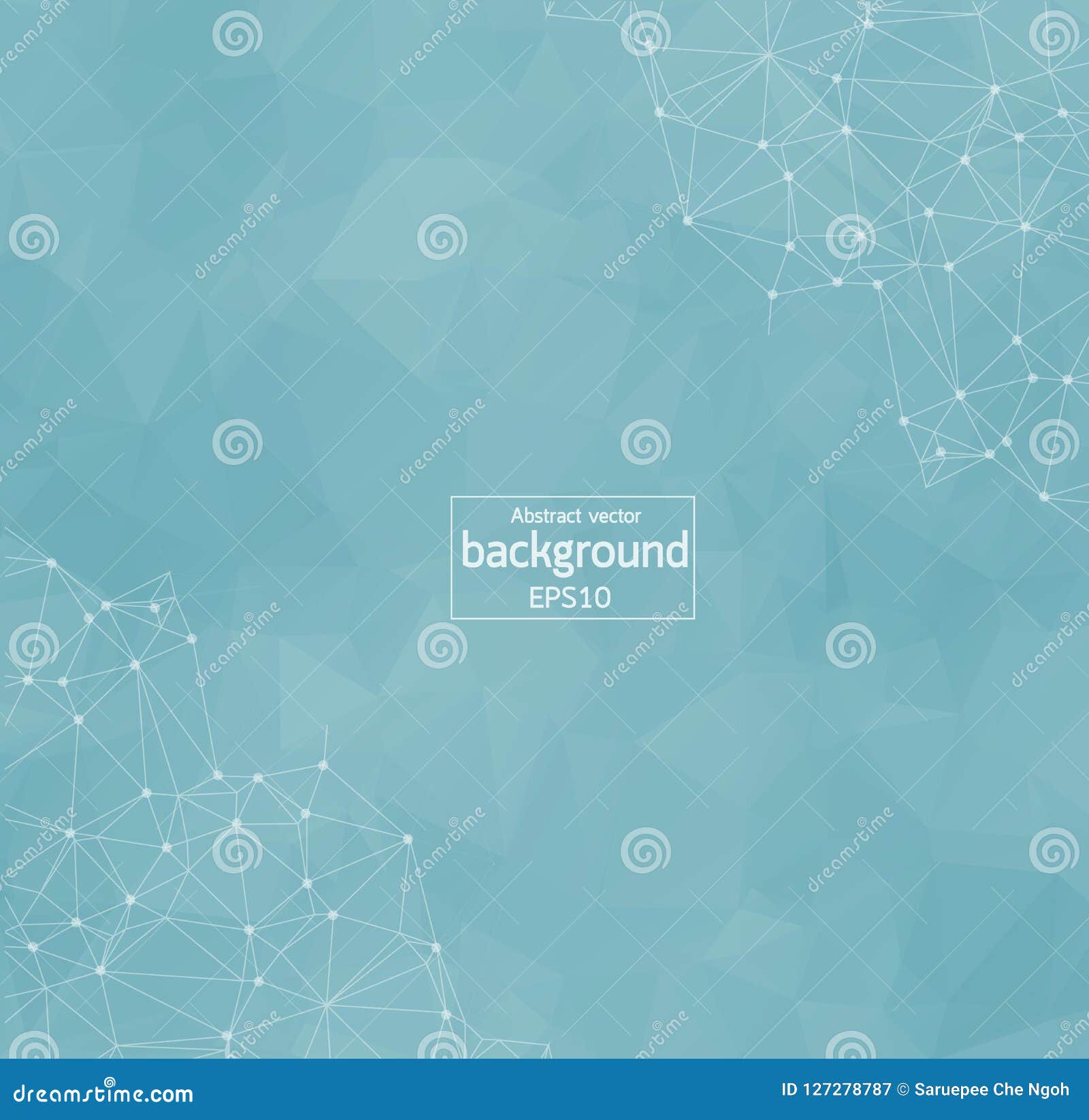Abstract Blue Geometric Polygonal Background Molecule and Communication ...