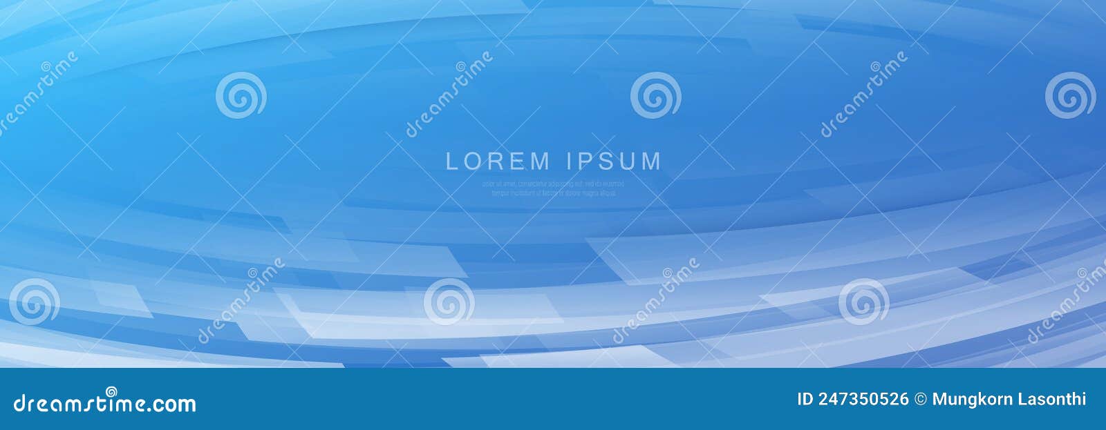 Abstract Blue Geometric Rectangle Shape Background. Futuristic ...