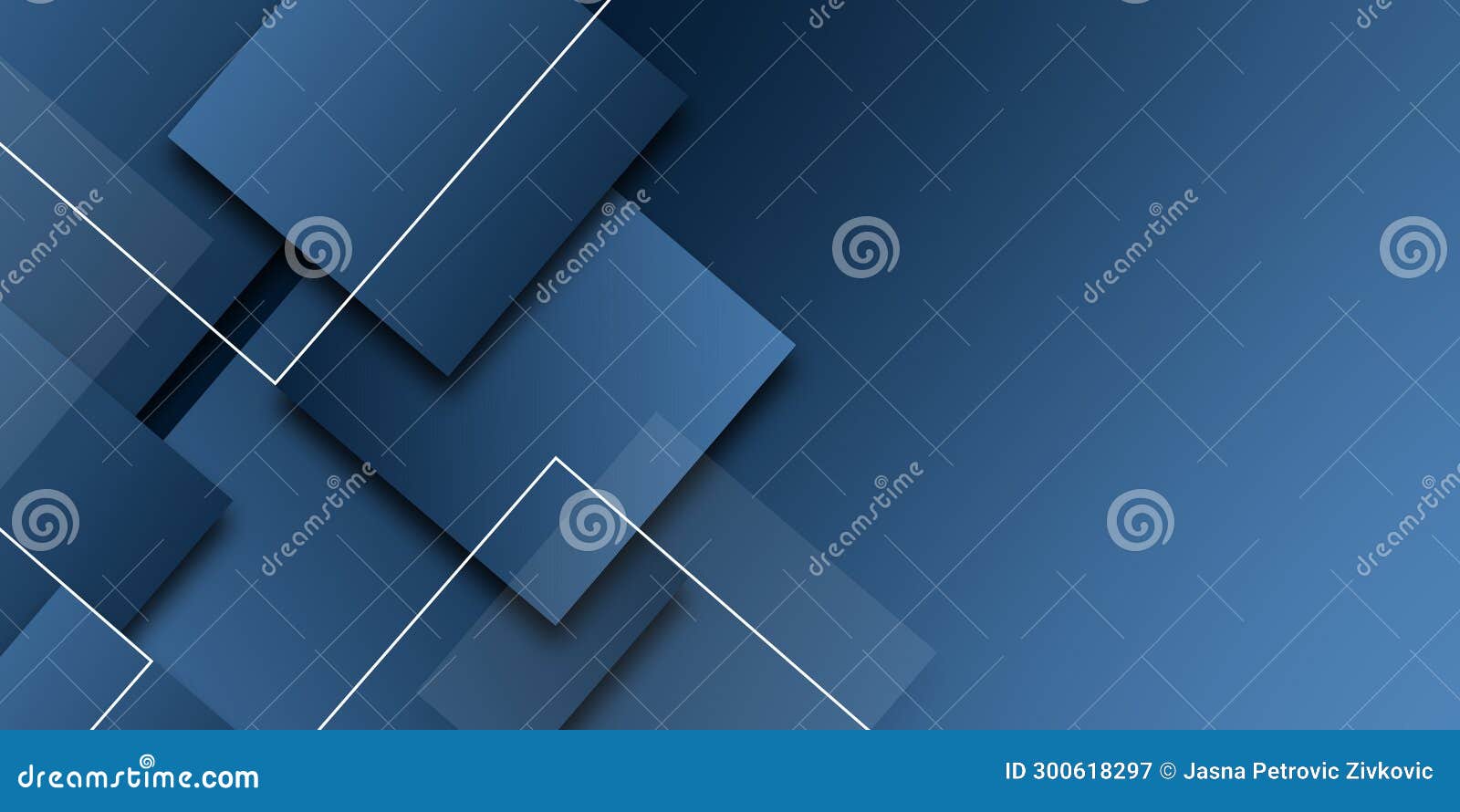 Abstract Blue Geometric Shape Overlay Layer Background Technology Style ...