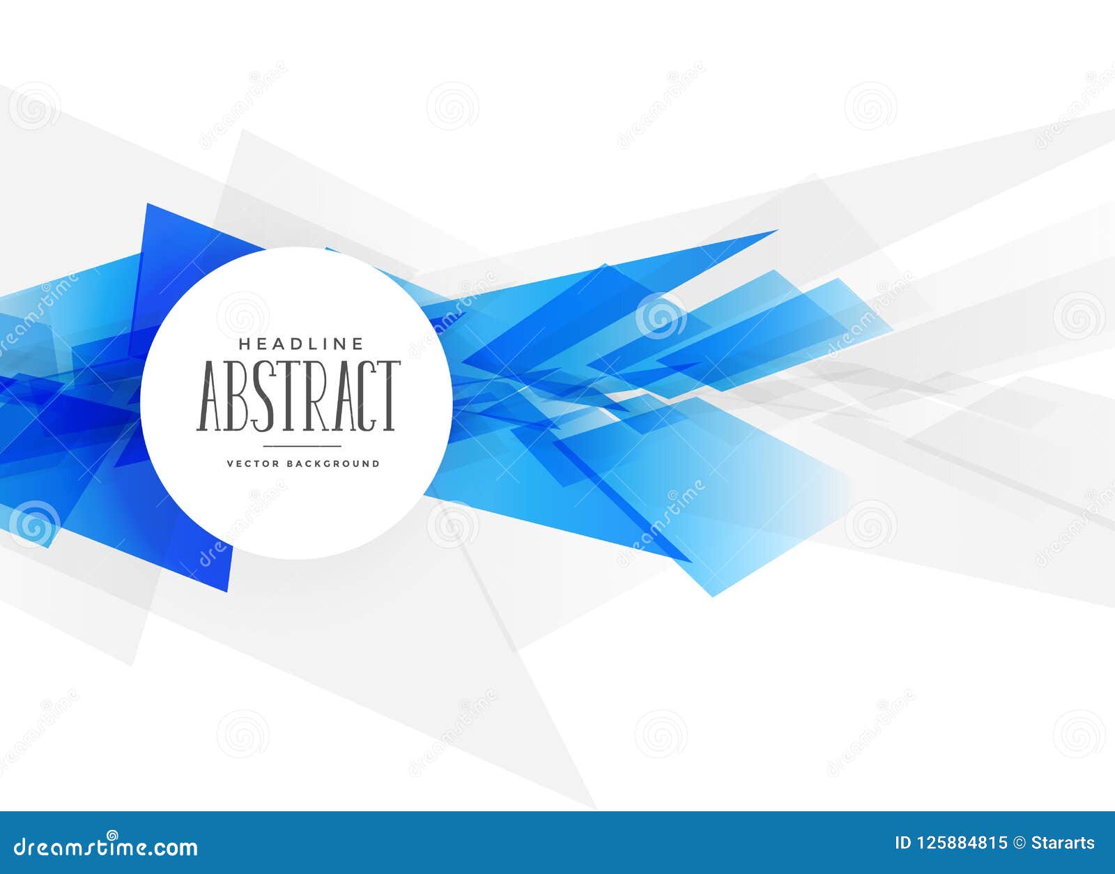 Abstract Blue Geometric Shapes Background Stock Vector - Illustration ...