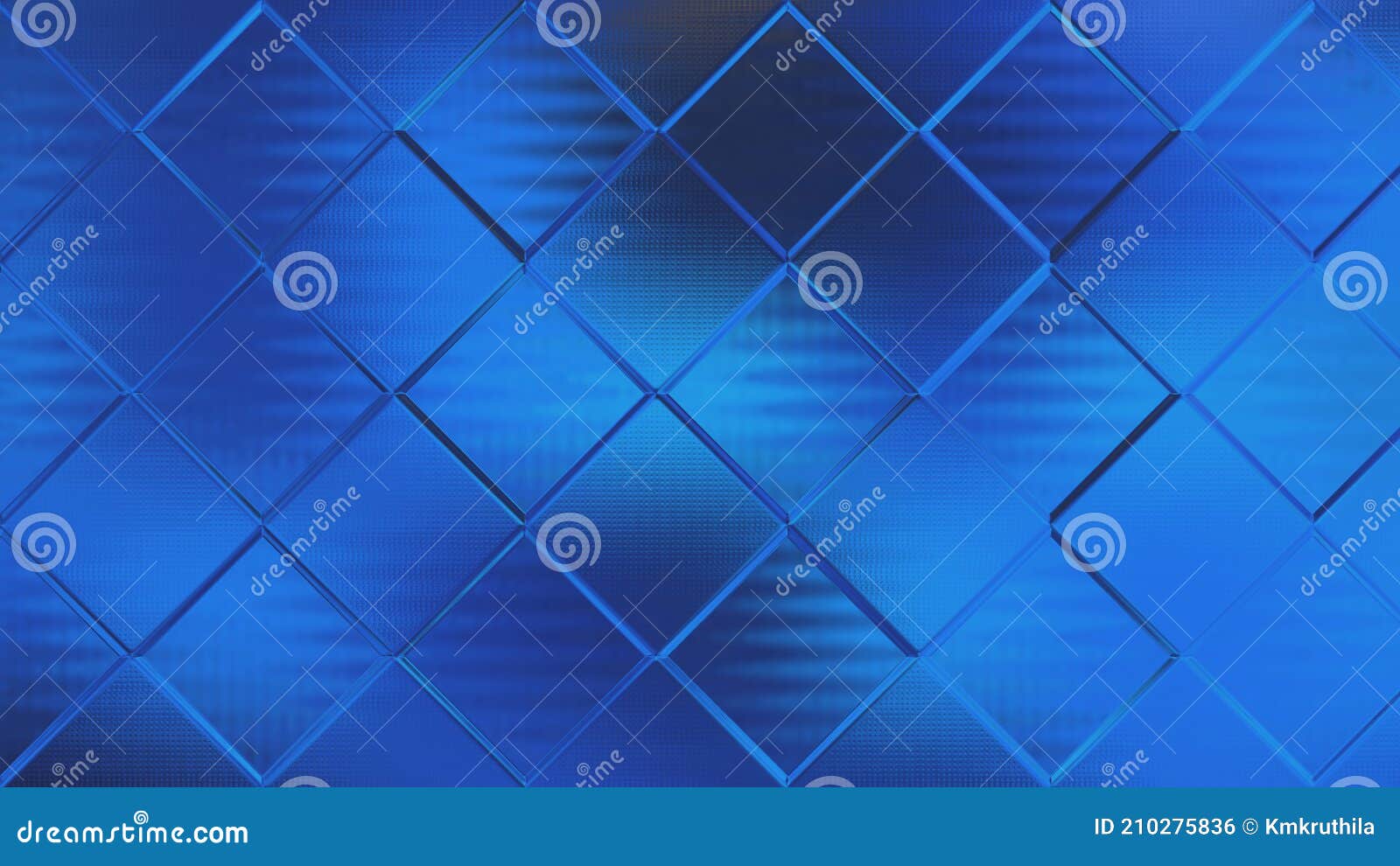 Abstract Blue Geometric Square Background Stock Illustration ...