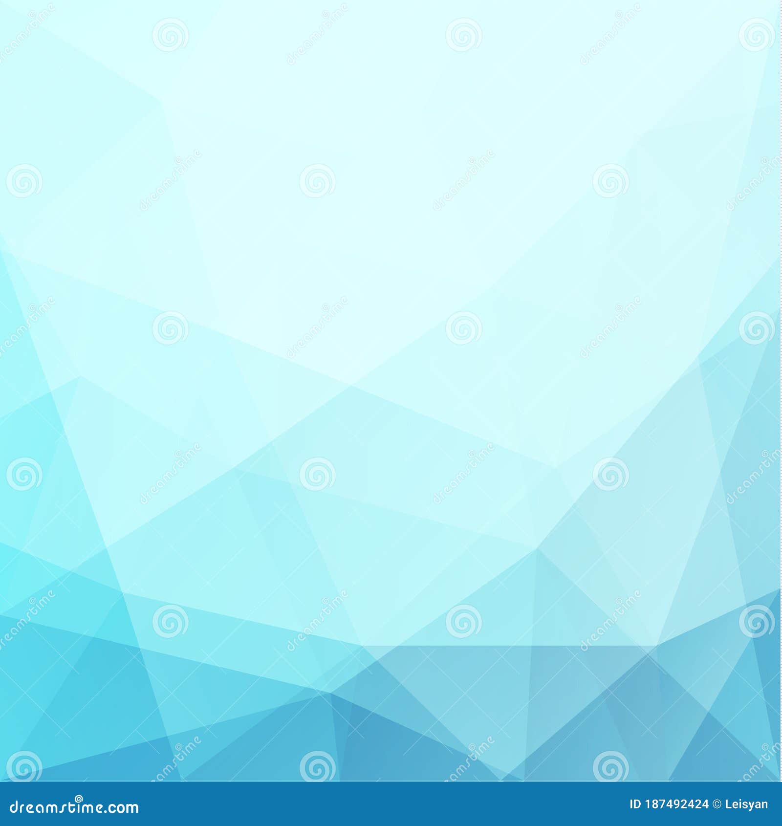 Abstract Blue Geometric Triangles Background Stock Vector ...