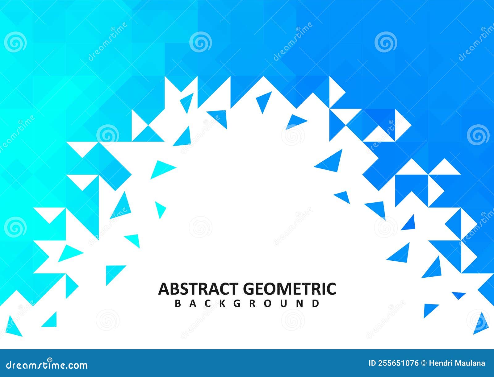 Abstract Blue Geometric Vector Background Design Stock Vector ...