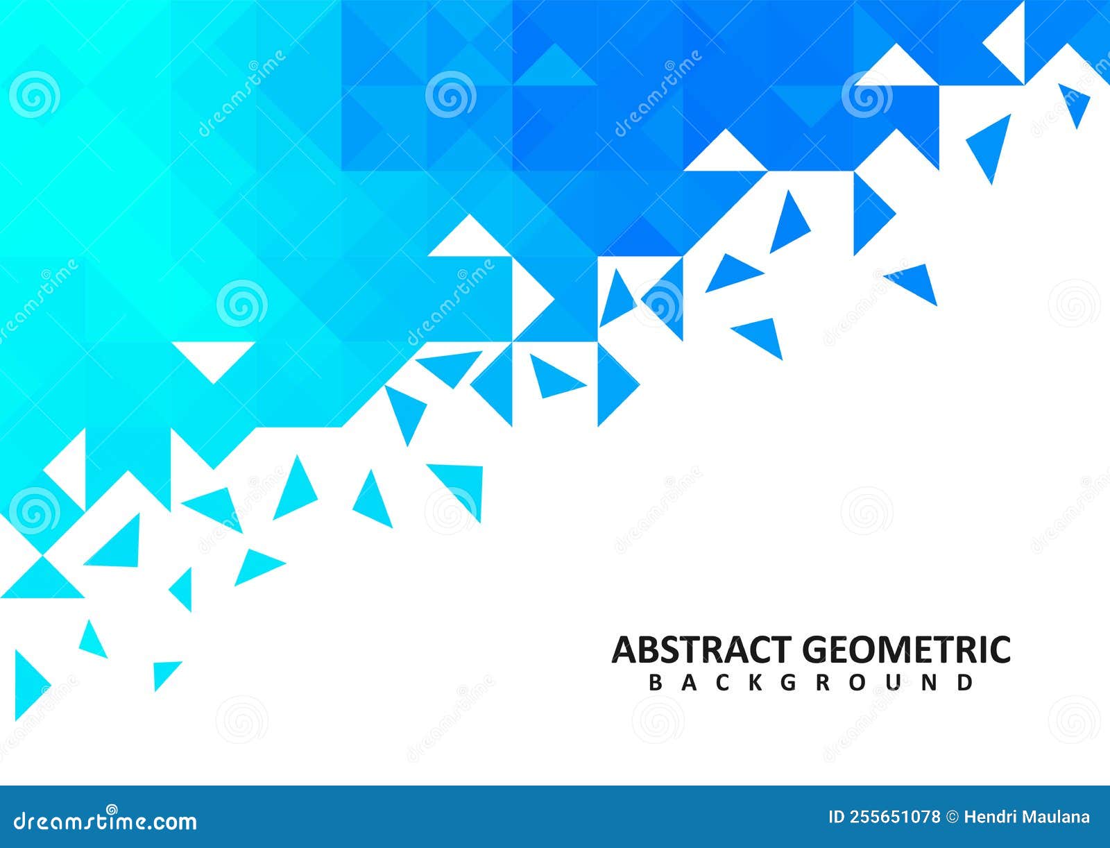Abstract Blue Geometric Vector Background Design Stock Vector ...