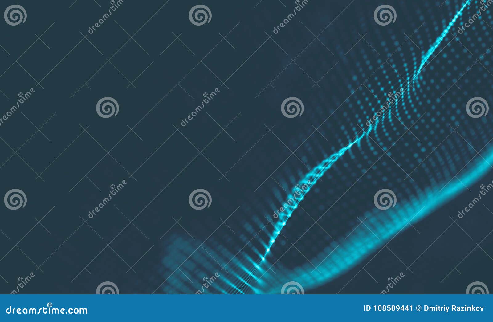 Abstract Blue Geometrical Background . Connection Structure. Science ...