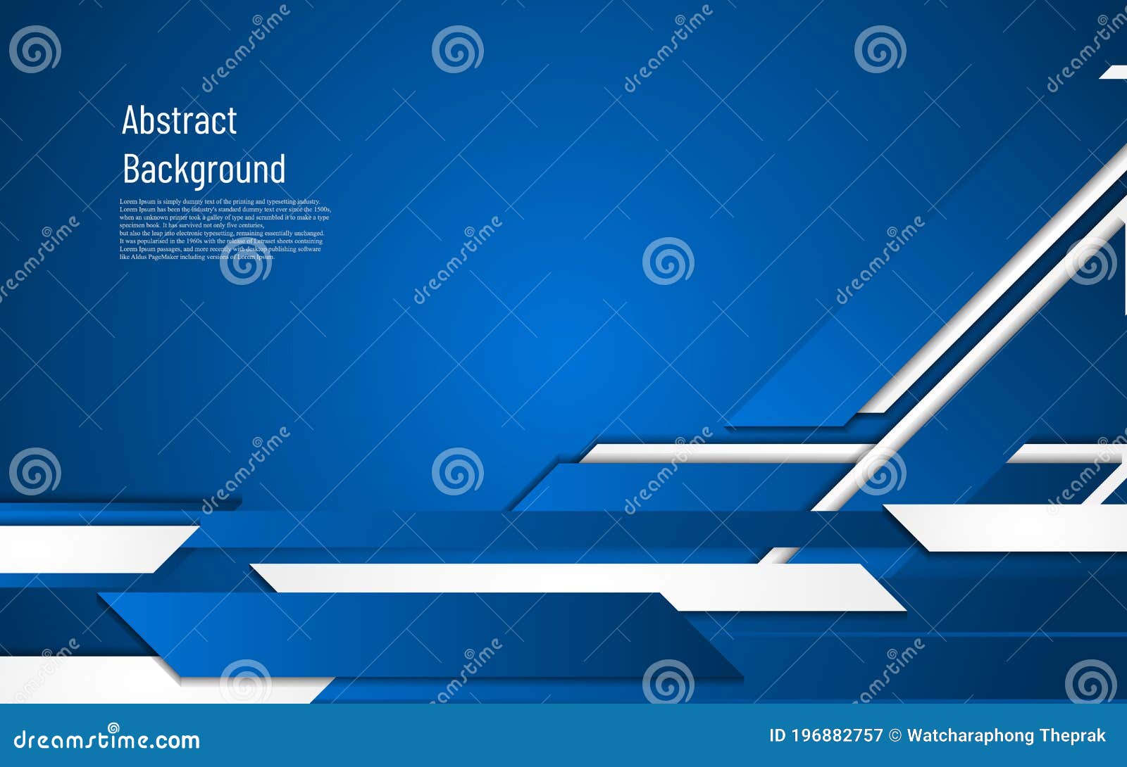 Abstract Blue Geometry Element Technology Decoration Creative Stock ...
