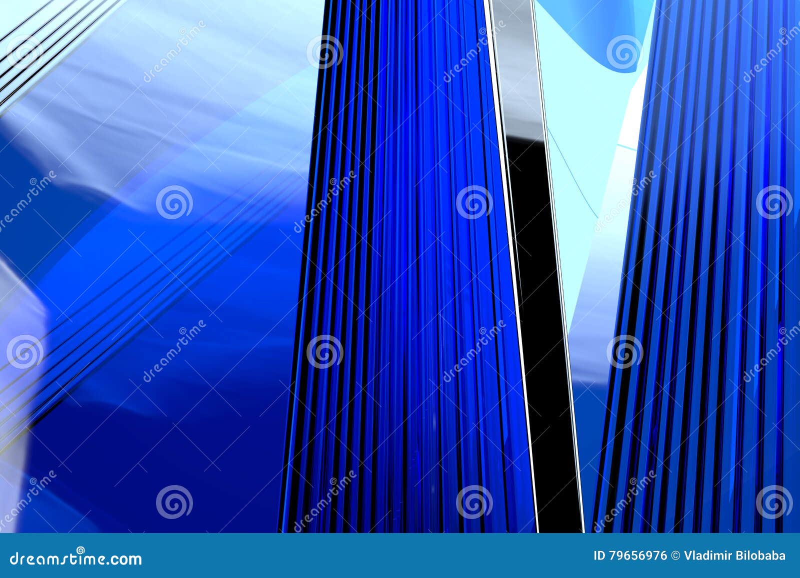 Abstract Blue Glass Background Stock Illustration - Illustration of ...