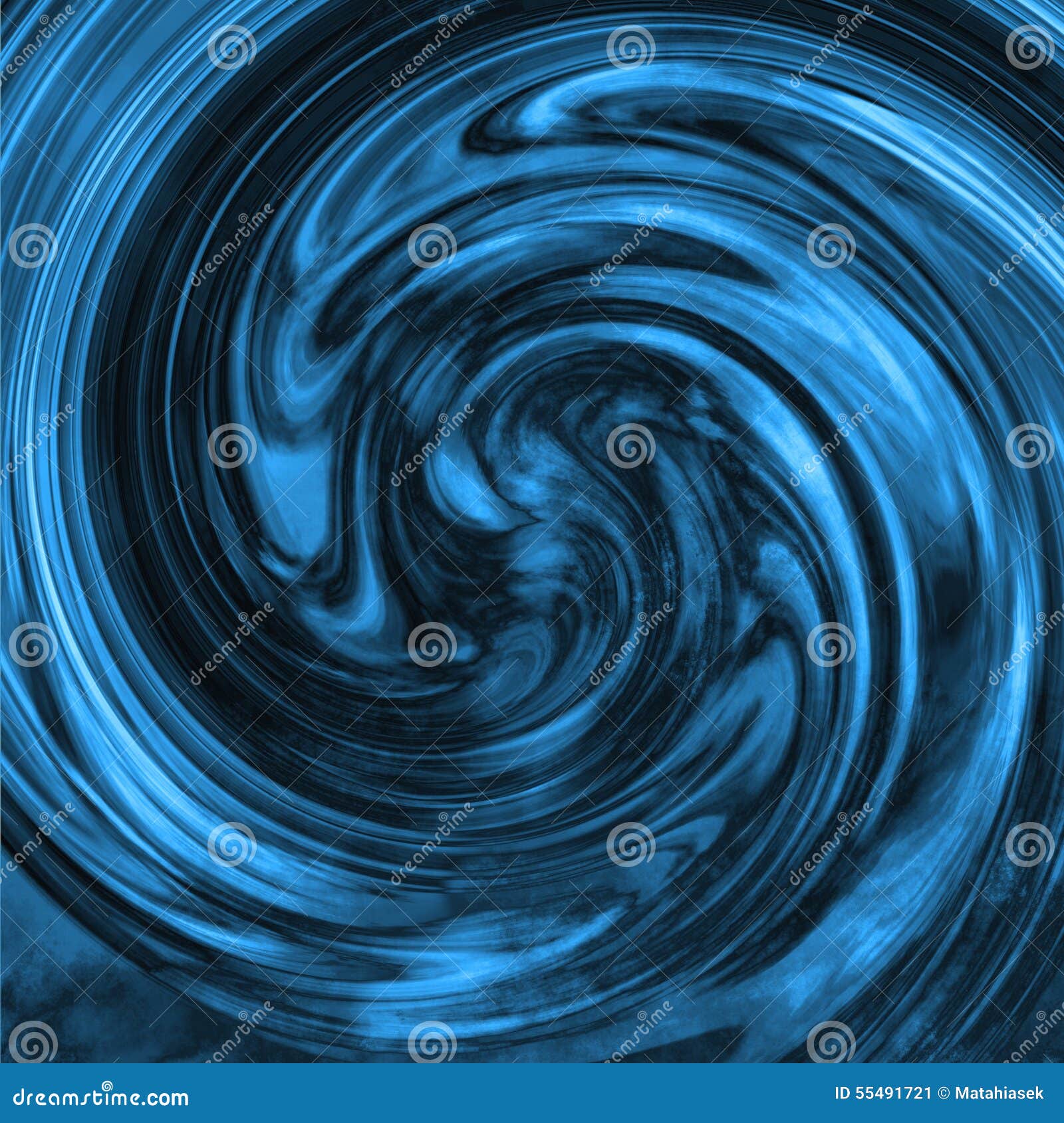 Abstract Blue Glossy Swirl Background Stock Illustration - Illustration ...