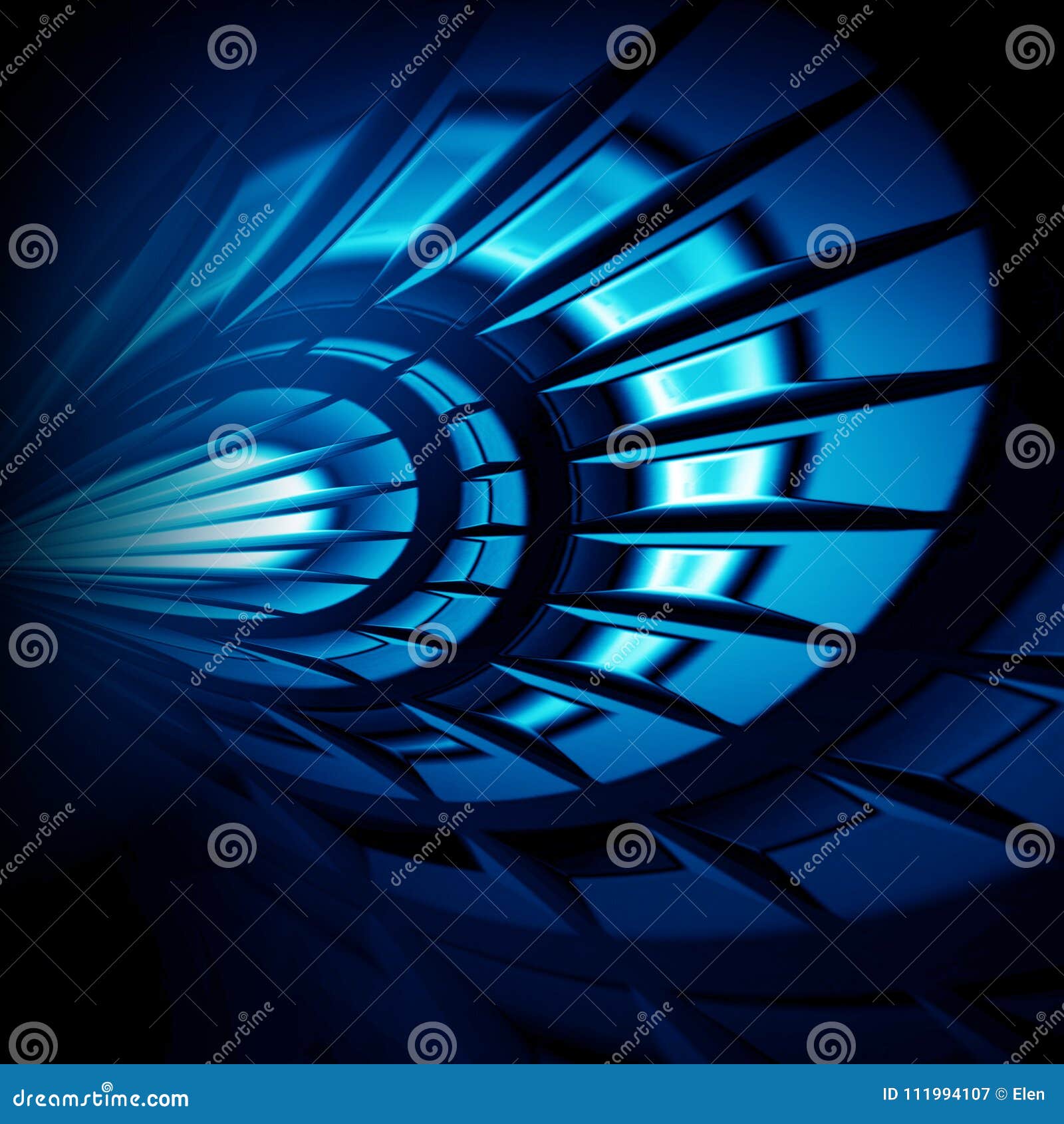 Abstract Blue Glow Background Stock Illustration - Illustration of card ...