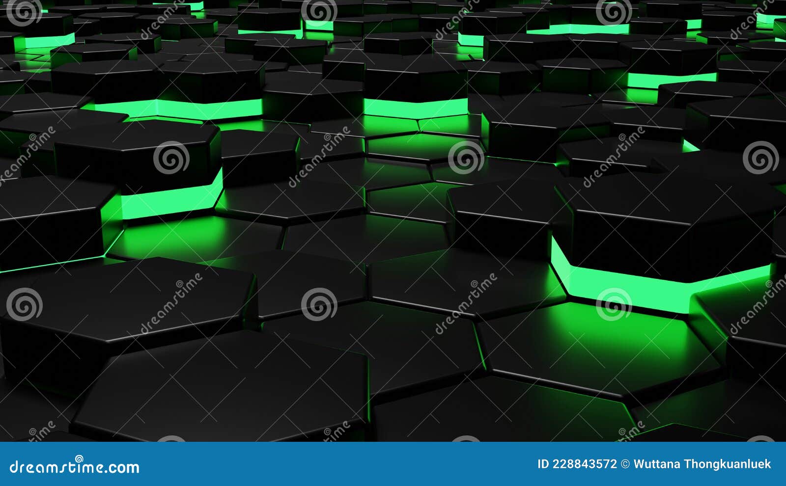 Abstract Blue Glow Hexagon Pattern Stock Illustration - Illustration of ...