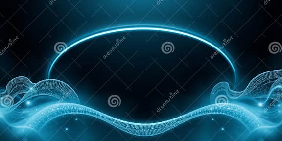 Abstract Blue Glowing Background Stock Illustration - Illustration of ...
