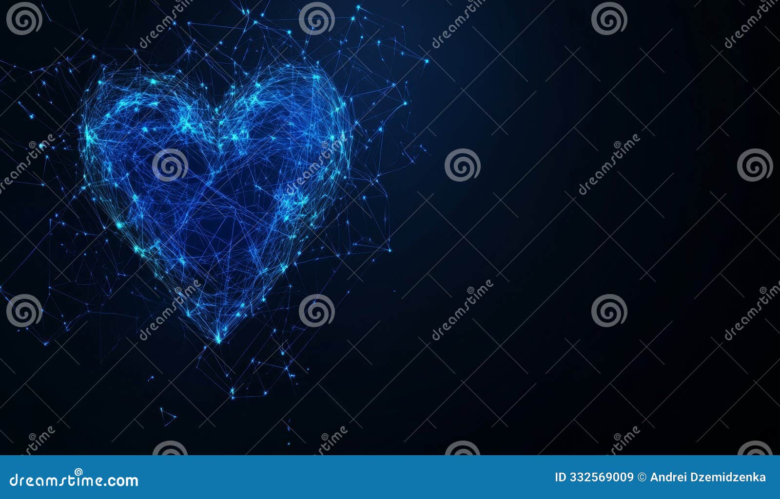 An Abstract Blue Glowing Chat Box Surrounds the Transparent Glass Dome ...