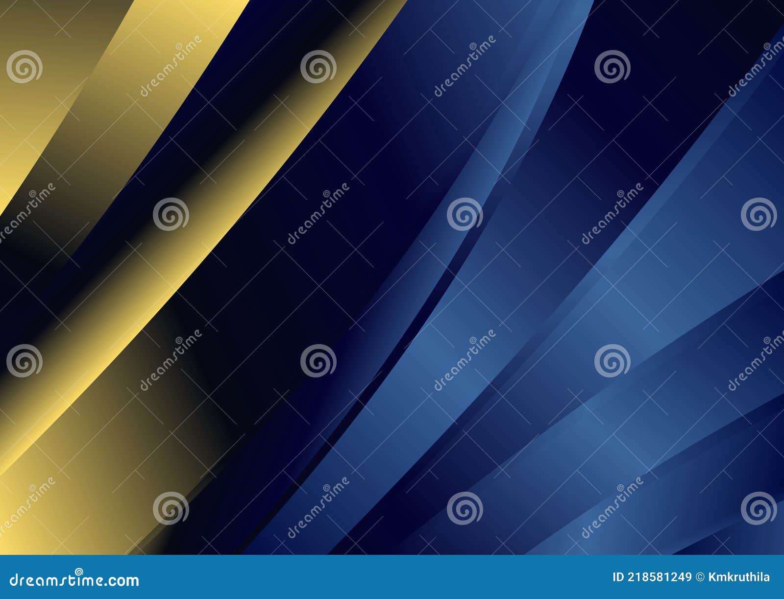 Abstract Blue and Gold Gradient Diagonal Background Vector Graphic ...