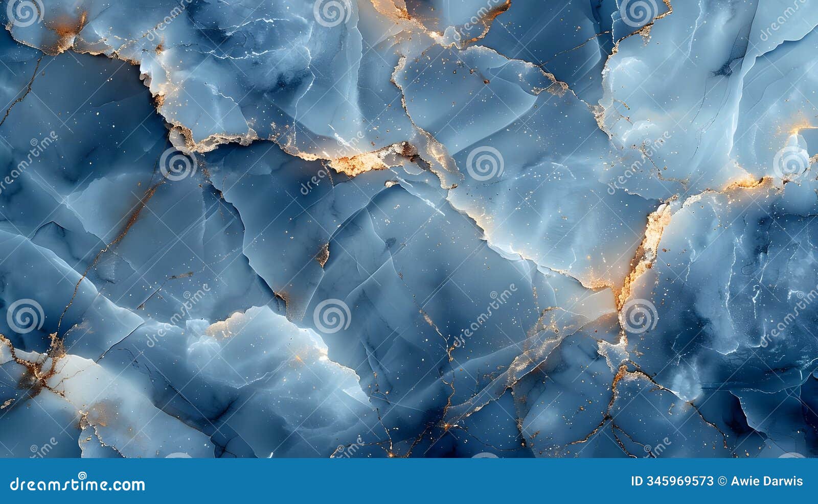 Abstract Blue and Gold Marble Texture Background Stock Illustration ...
