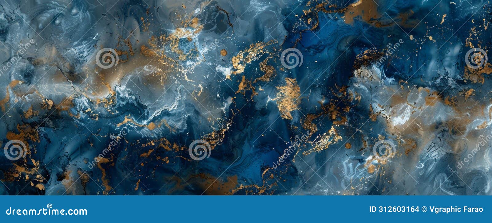 Abstract Blue and Gold Marble Texture Stock Photo - Image of modern ...
