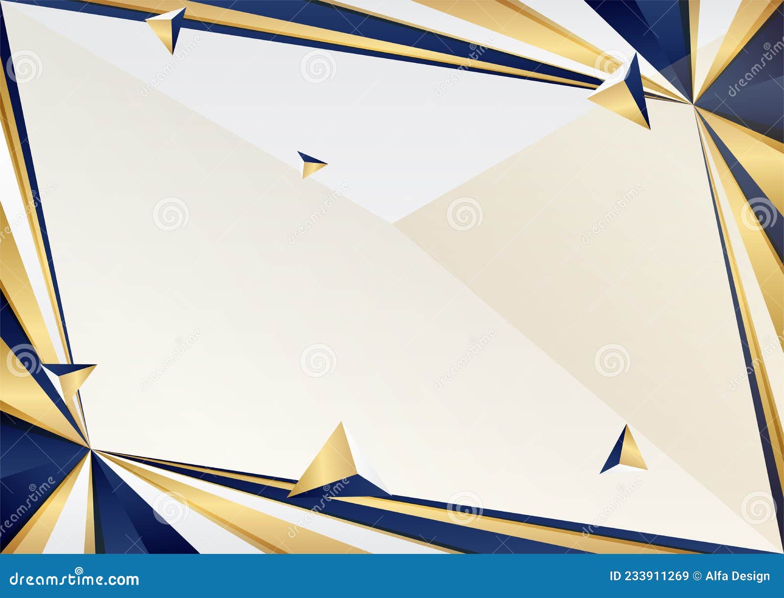 Gold And Blue Background Design