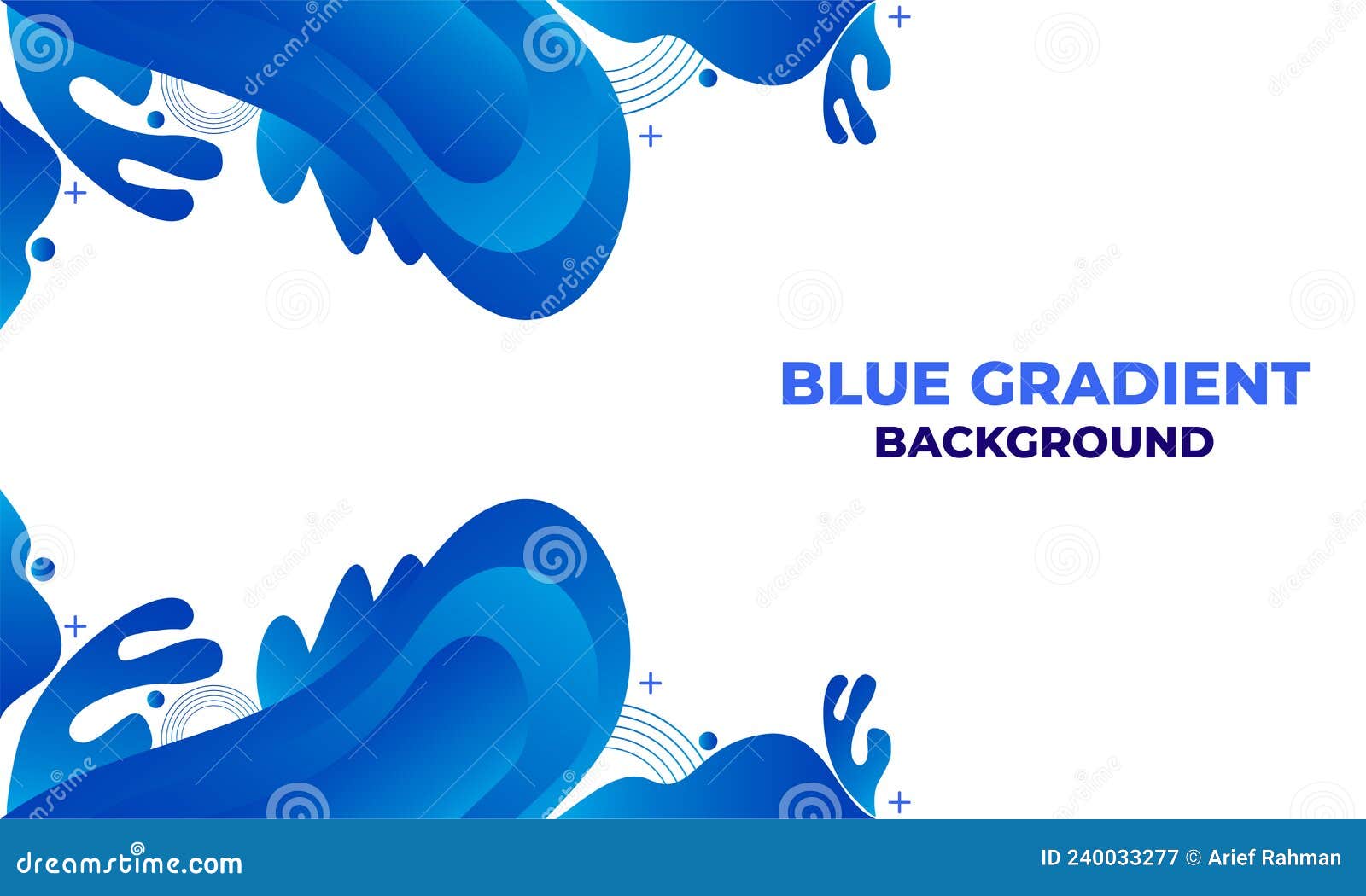 Abstract Blue Gradient Background Stock Vector - Illustration of banner ...