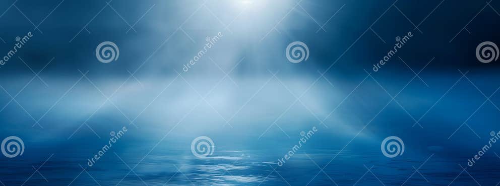 Abstract Blue Gradient Background with Light Rays Stock Illustration ...