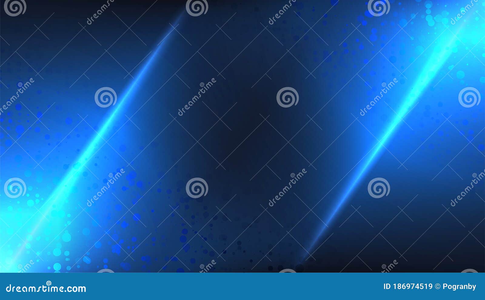 Abstract Blue Gradient Background. Neon Bright Light Backdrop Stock ...