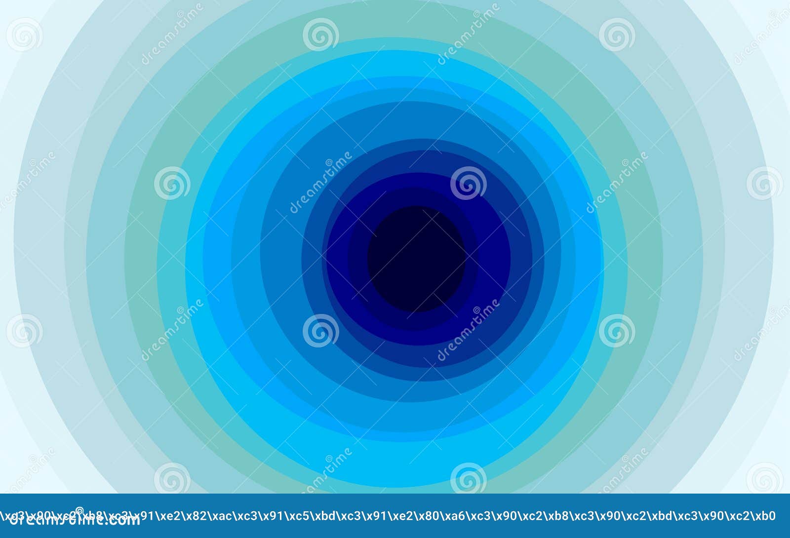 Abstract Blue Gradient Circles Banner Stock Illustration - Illustration ...