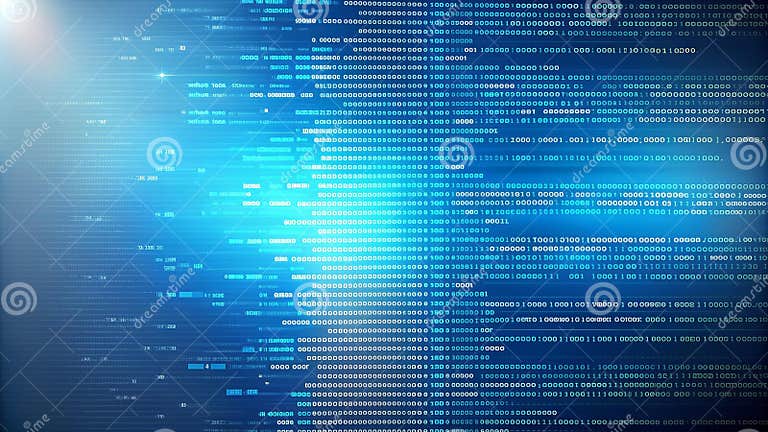 Abstract Blue Gradient with Code Snippet and Variable Name Generative ...