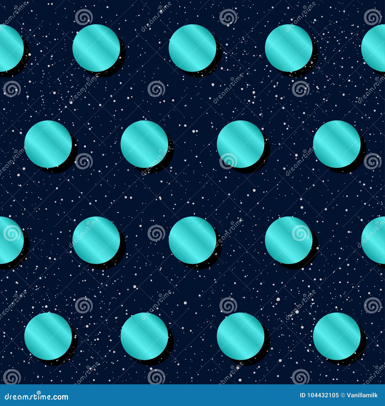 Abstract Blue Gradient Colored Round Seamless Pattern Background Stock ...