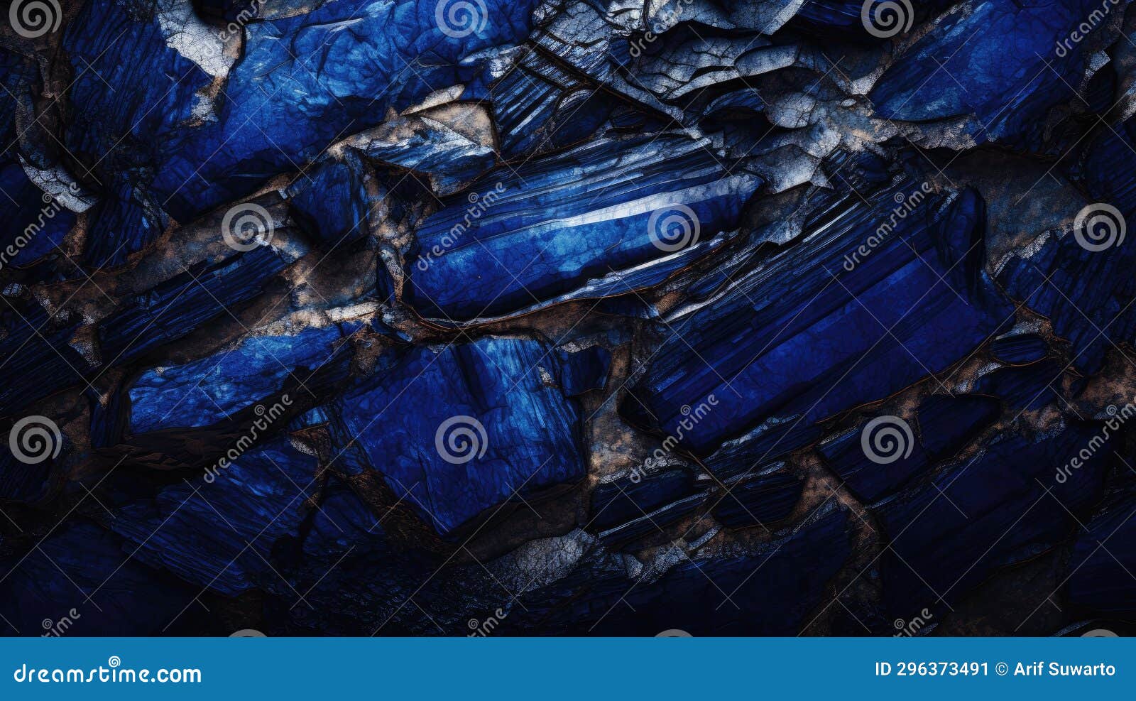 Abstract Blue Gradient Design: Bright and Clear Pattern on Dark Rock ...
