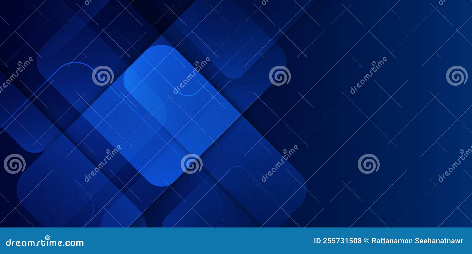 Abstract Blue Gradient Geometric Square Shape Overlay Background with ...