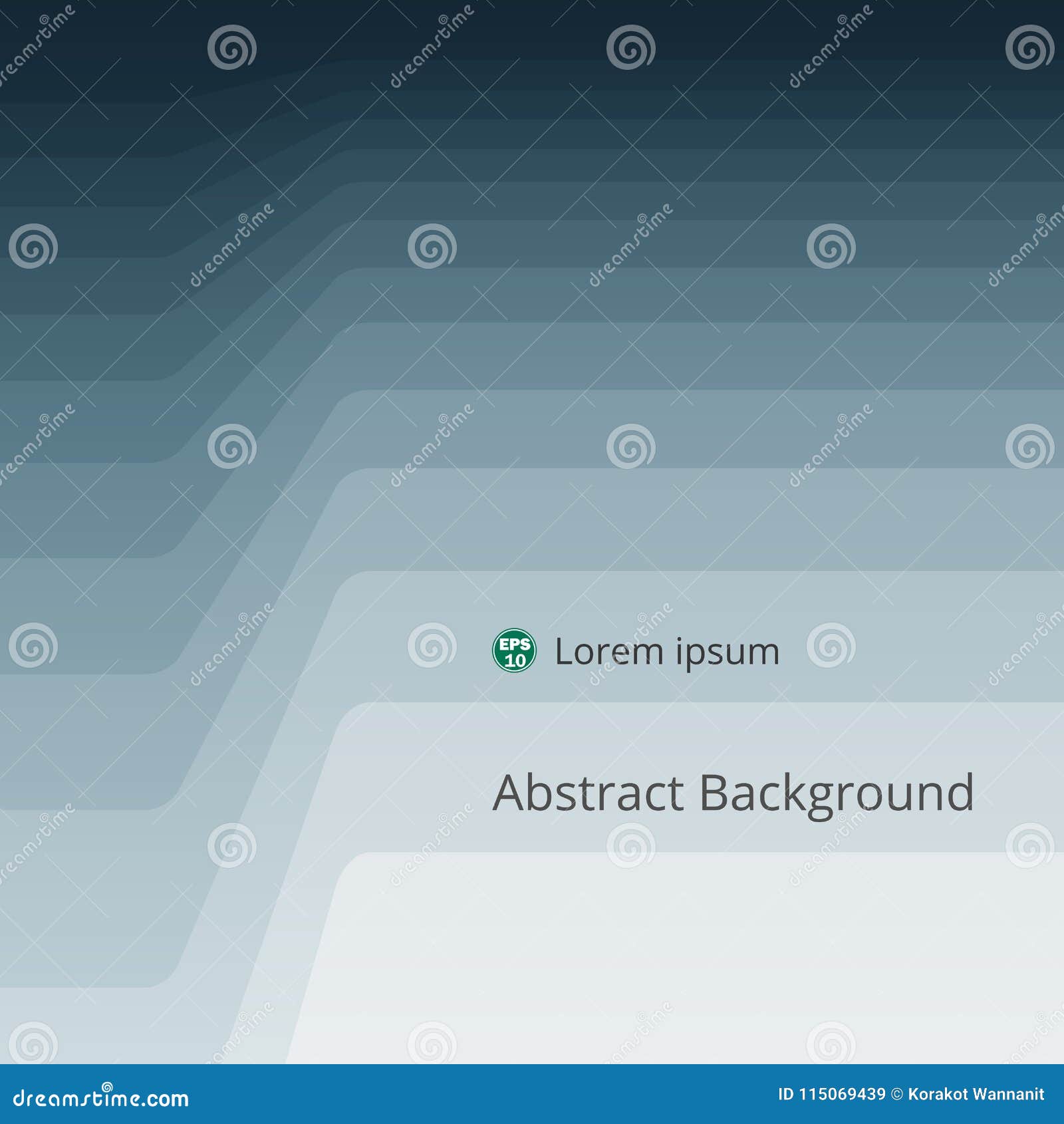 Abstract of Blue Gradient Sheet Background. Stock Vector - Illustration ...