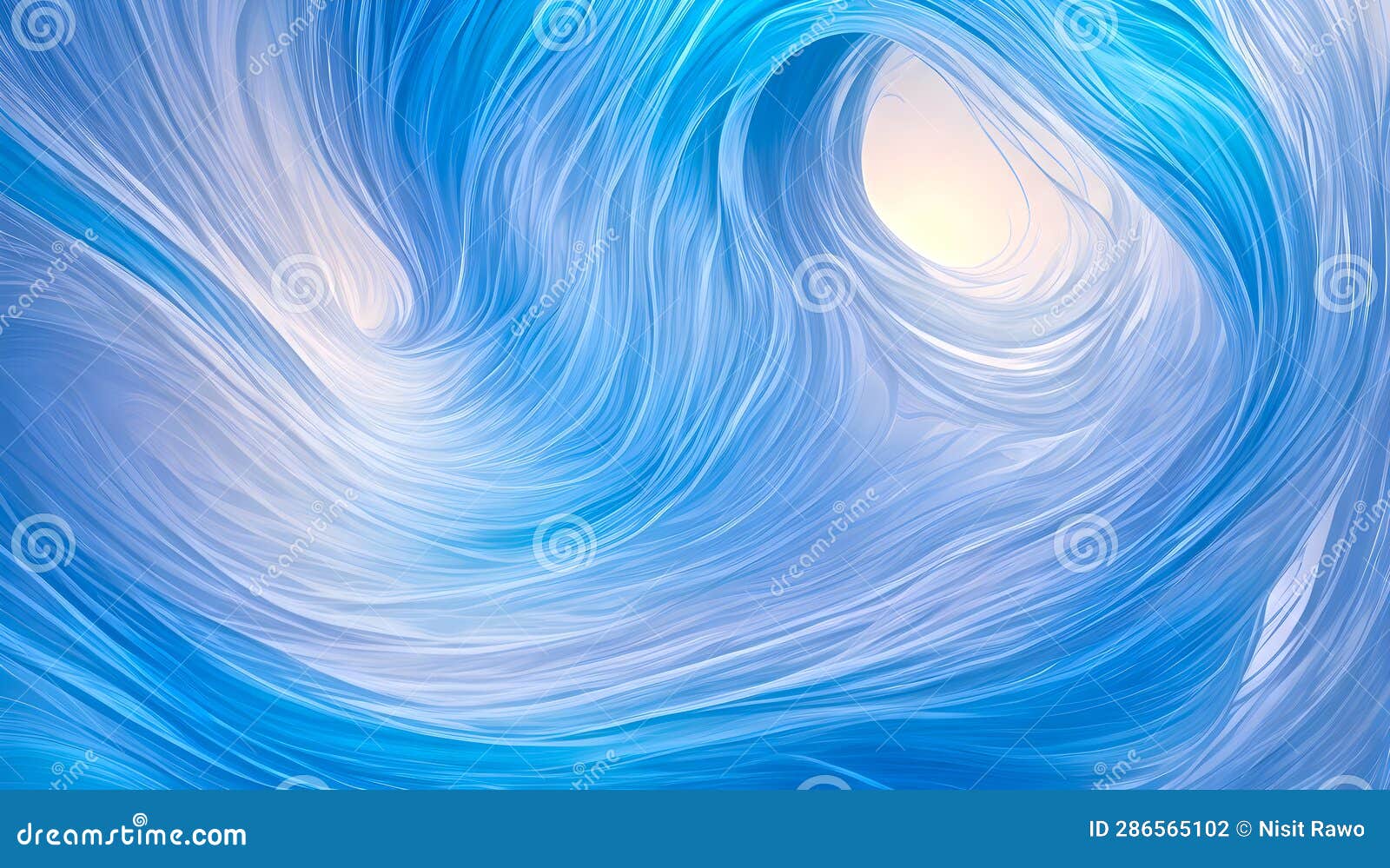 Abstract Blue Gradient Soft Wave Background with Soft Sunlight Stock ...