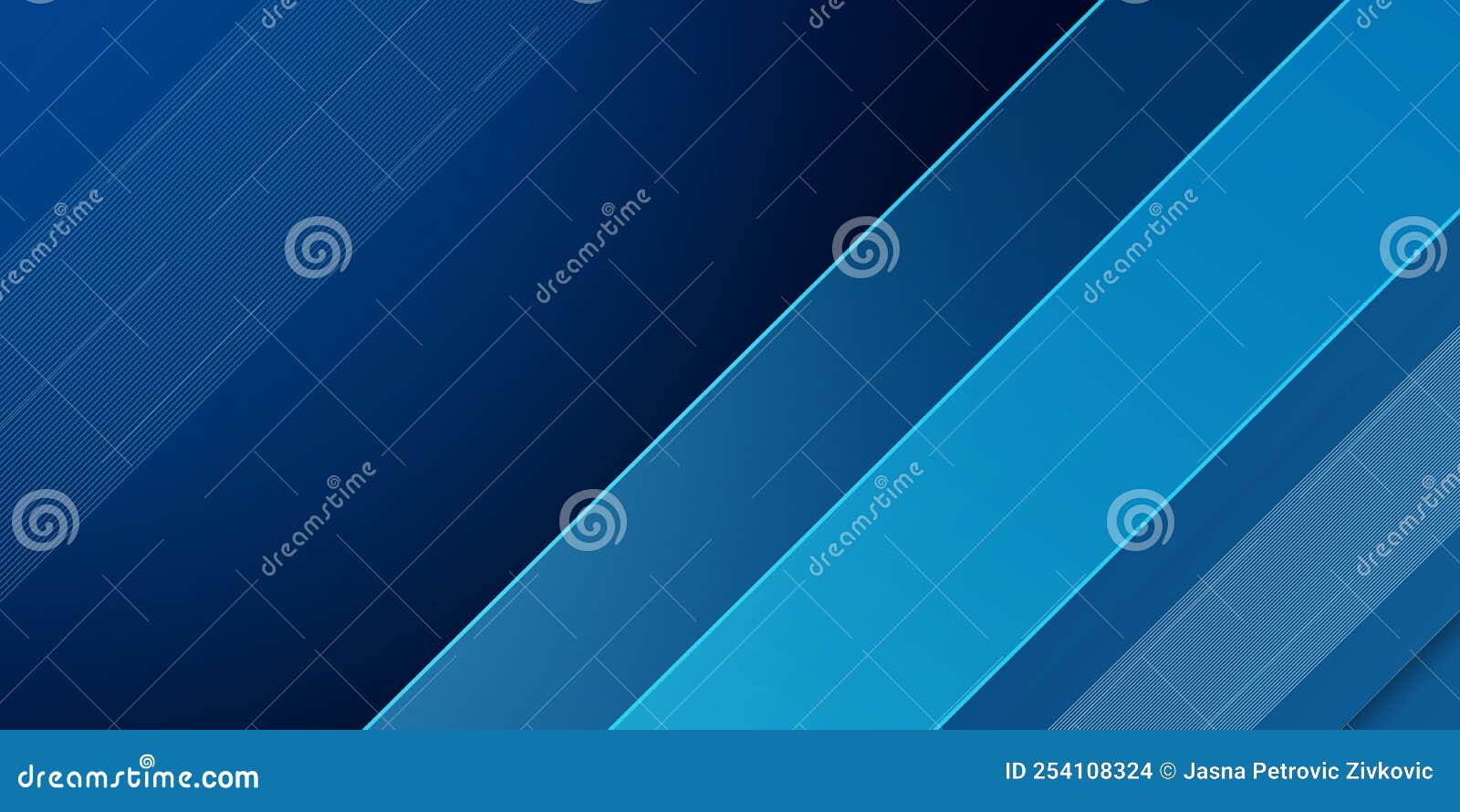 Abstract Blue Gradient Stripes Background Stock Illustration ...