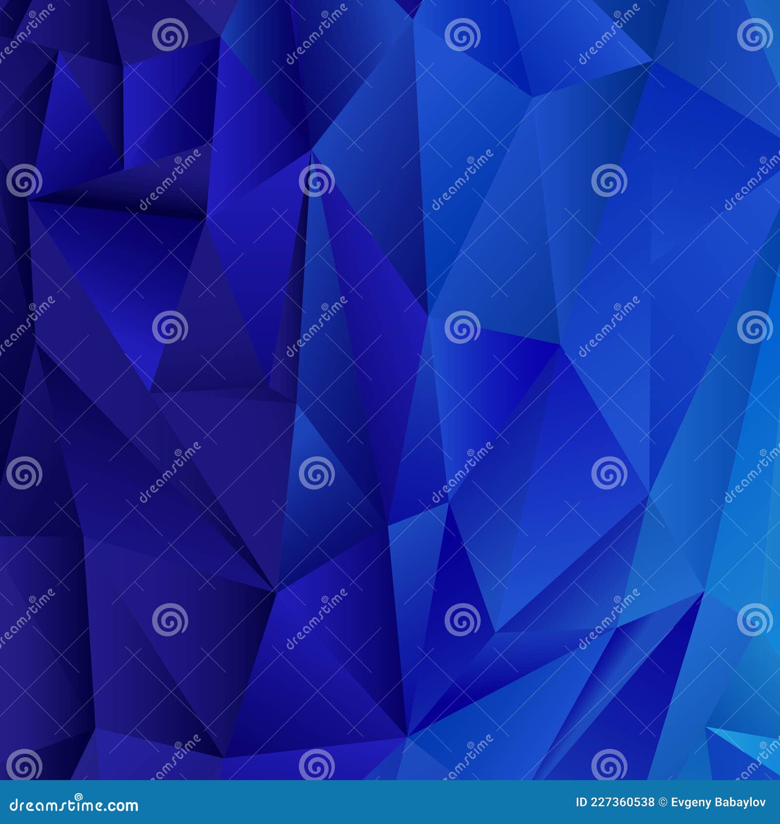 Abstract Blue Gradient Triangles of Different Sizes - Vector Stock ...