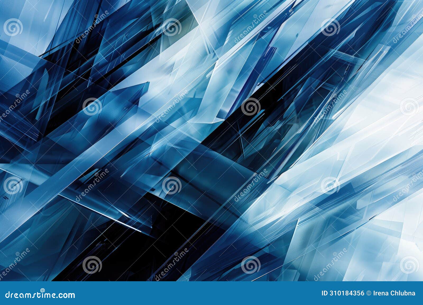 Abstract Blue Graphic Design Layered Materials of Glass Stock ...