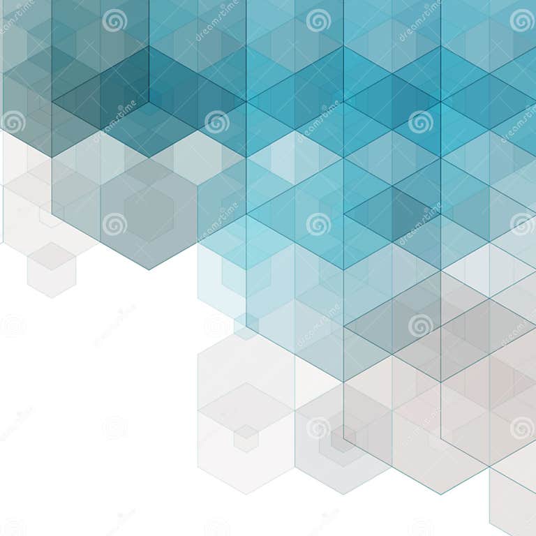 Abstract Blue and Gray Hexagons. Background for Presentation. Eps 10 ...