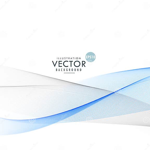 Abstract Blue and Gray Wave Background Stock Vector - Illustration of ...