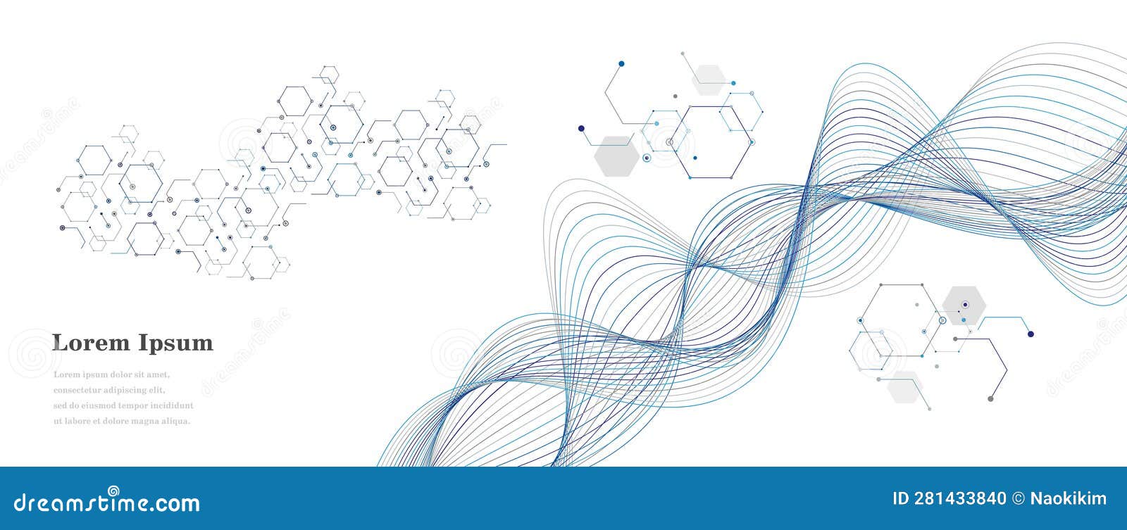 Abstract Blue Gray Wave, Geometric DNA Background, Scientific ...