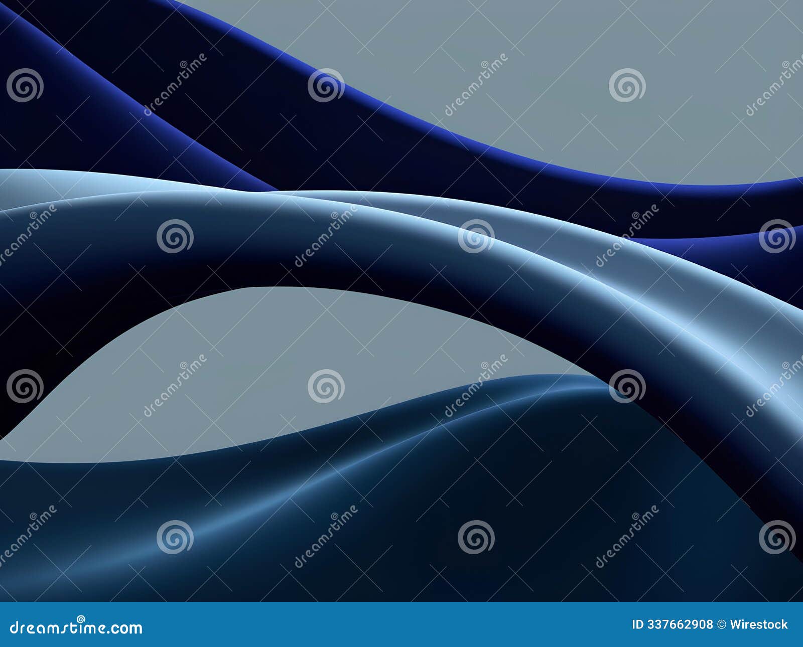 Abstract Blue and Gray Wave Patterns Stock Illustration - Illustration ...