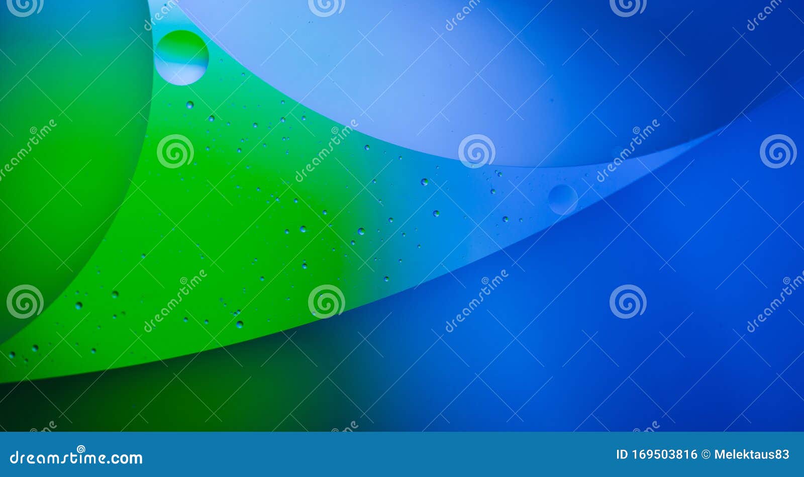 Abstract Blue and Green Background with Bubbles. Oil on the Water Stock ... Abstract Blue and Green Background with Bubbles. Oil on the Water Stock ...