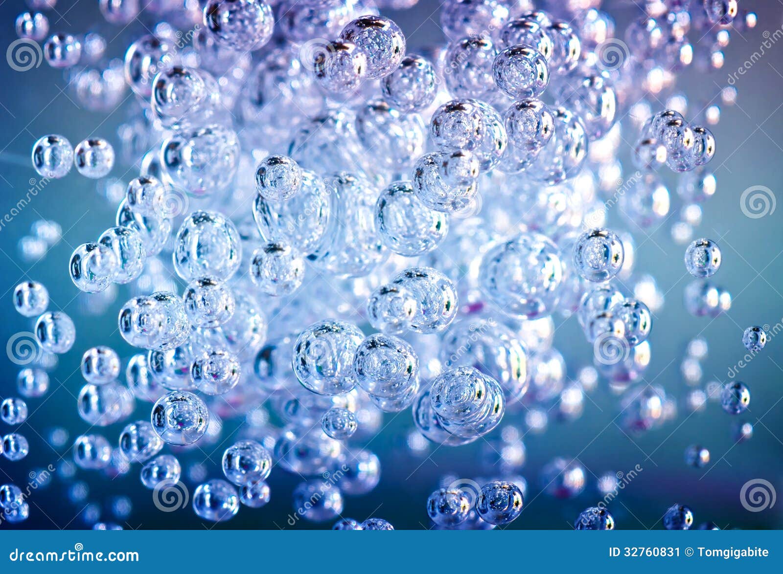 Abstract Blue and Green Bubble Stock Image - Image of blue, aqua: 32760831