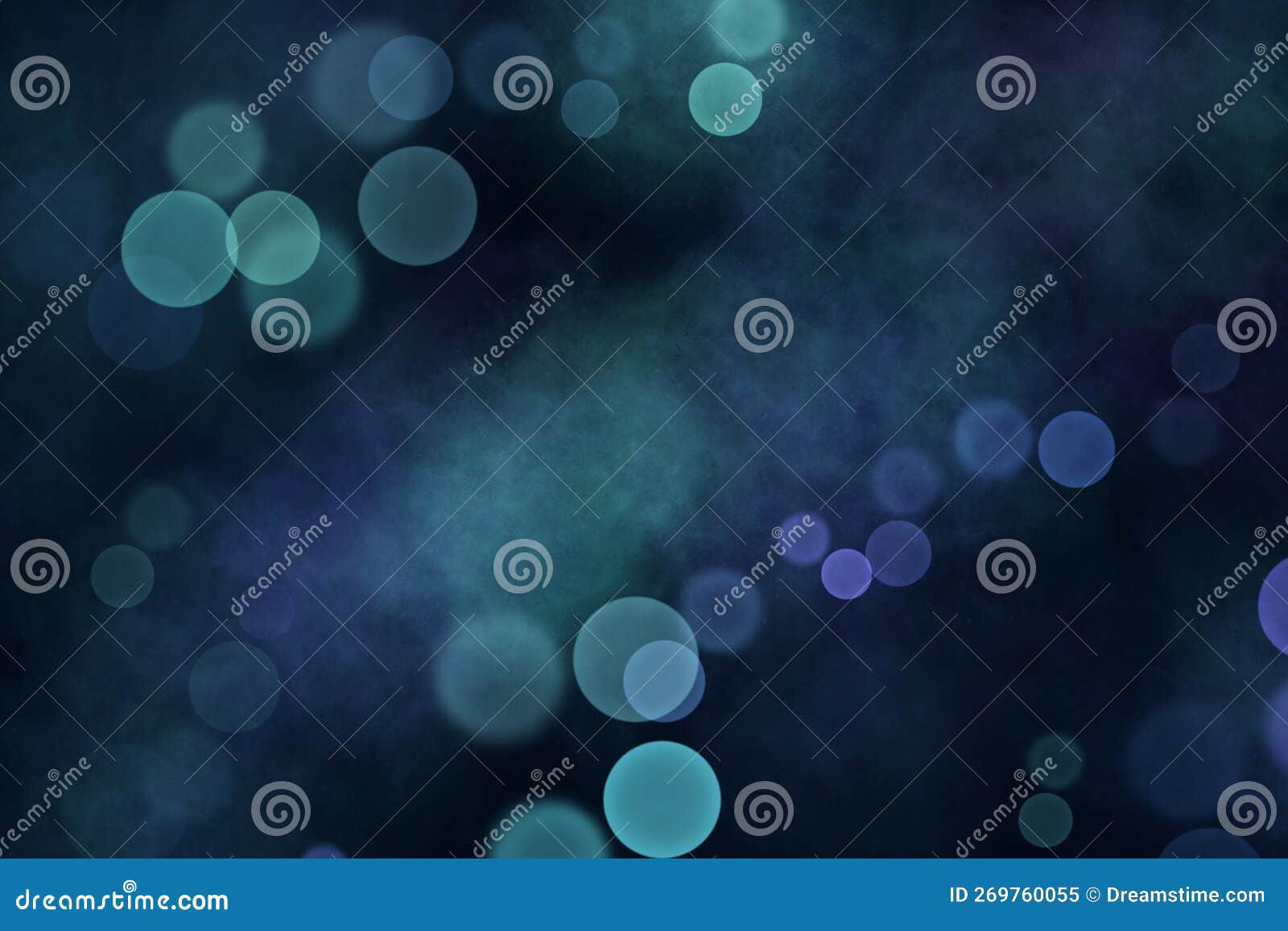 Abstract Blue, Green Bubbles. Festive Soft Background with Colored ...