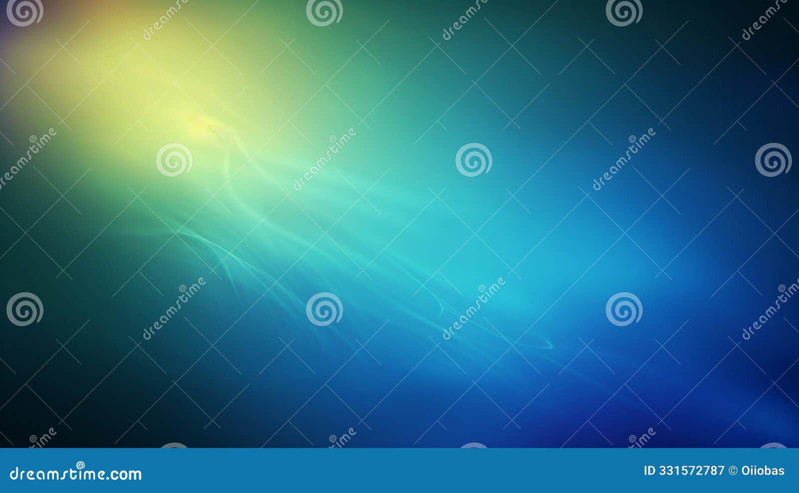 Abstract Blue and Green Gradient with Light Rays Stock Illustration ...