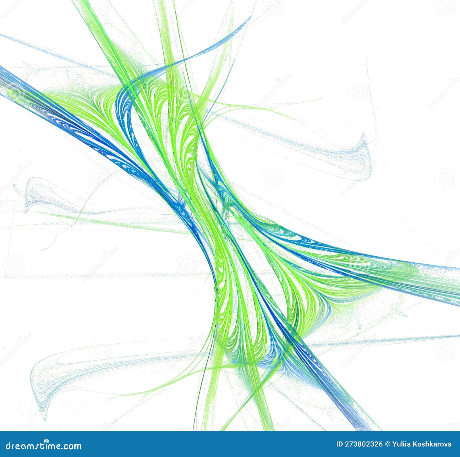 Abstract Blue Green Linear Pattern without Background Stock Photo ...