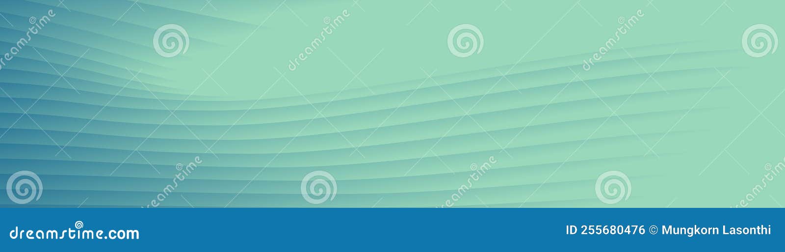 Abstract Blue and Green Pastel Color Wave Background. Vector ...