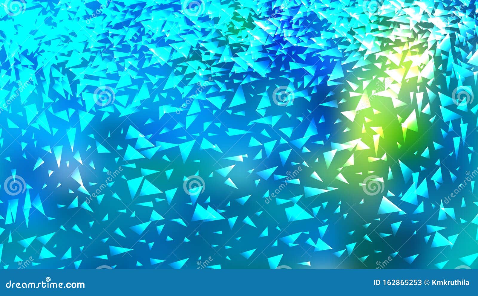 Abstract Blue and Green Triangle Background Vector Art Stock Vector - Illustration of polygonal ...