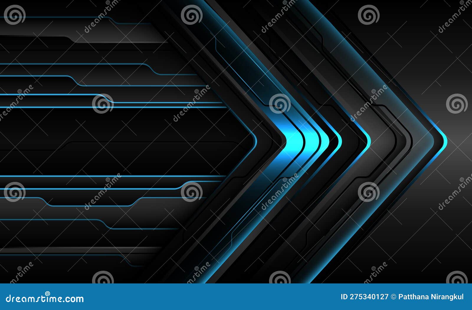 Abstract Blue Grey Black Cyber Arrow Direction Geometric Layer Overlap ...