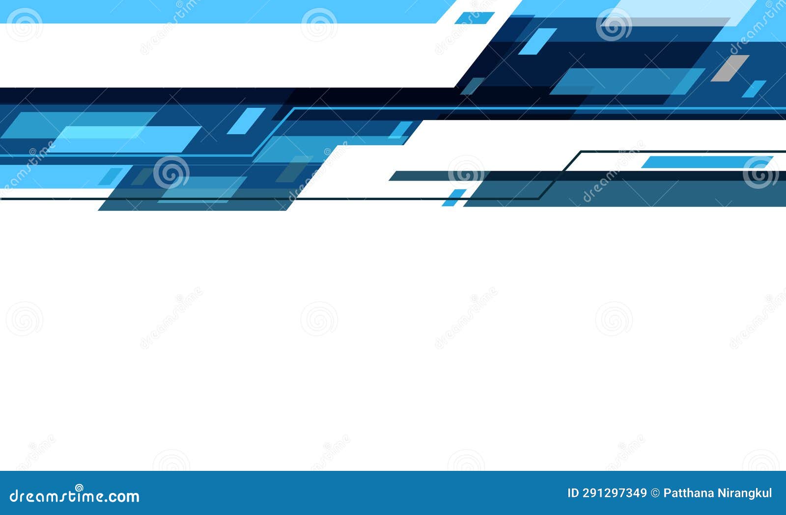 Abstract Blue Grey Technology Geometric Motion Template Header with ...