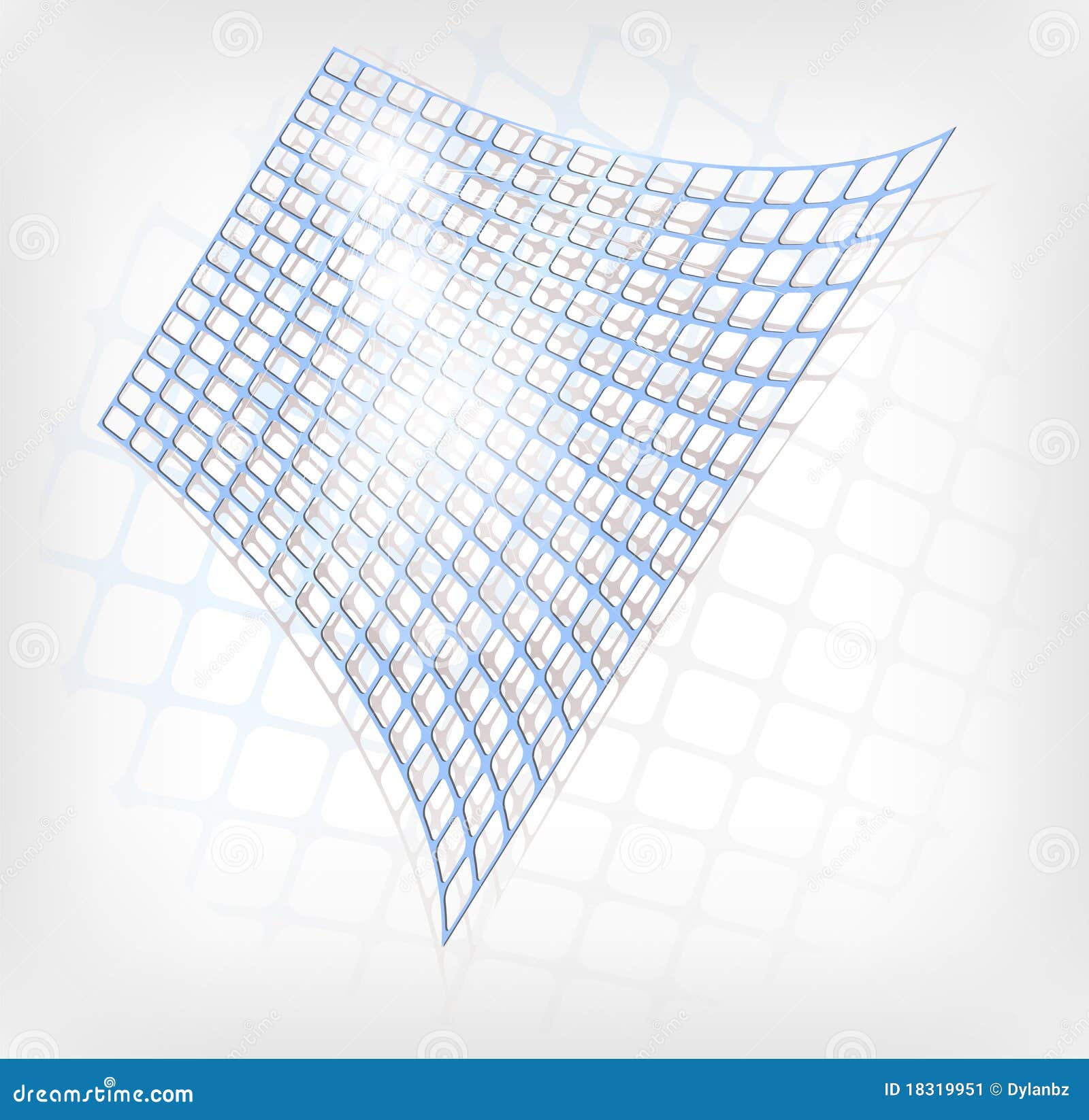 Abstract blue grid stock vector. Illustration of protection - 18319951