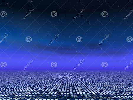 Abstract Blue Grid Background Stock Illustration - Illustration of ...