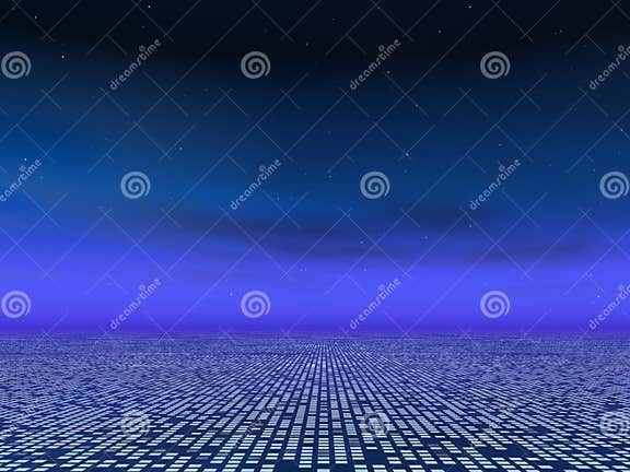 Abstract Blue Grid Background Stock Illustration - Illustration of ...