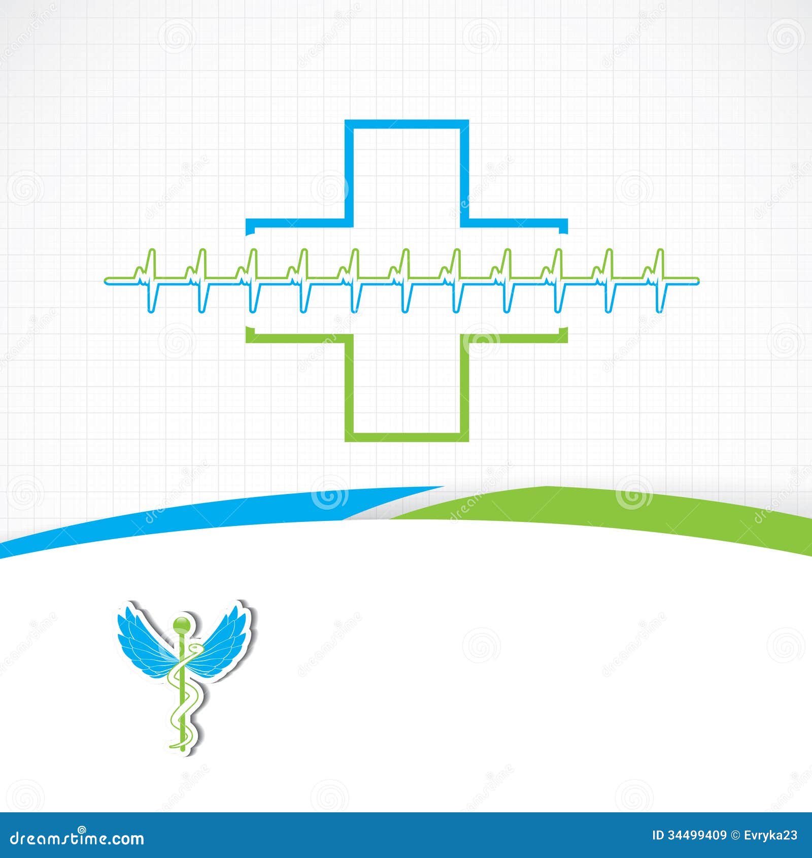 Abstract blue grid medical stock vector. Illustration of doctor - 34499409